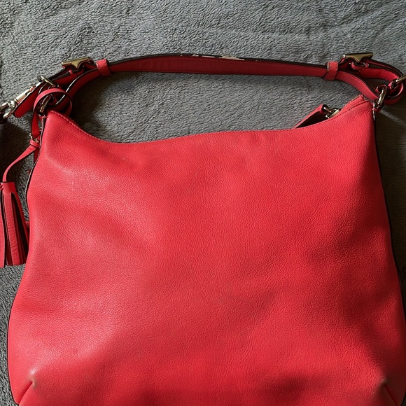 Coach | Bags | Coach Red Orange Leather Legacy Courtenay Hobo 2238 ...